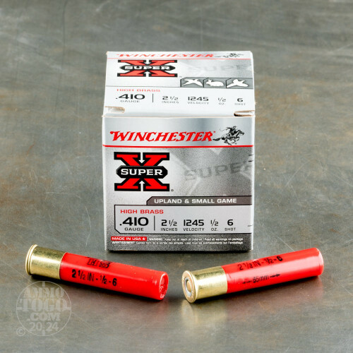 410 Gauge Ammo - 250 Rounds of 1/2 oz. #6 Shot by Winchester
