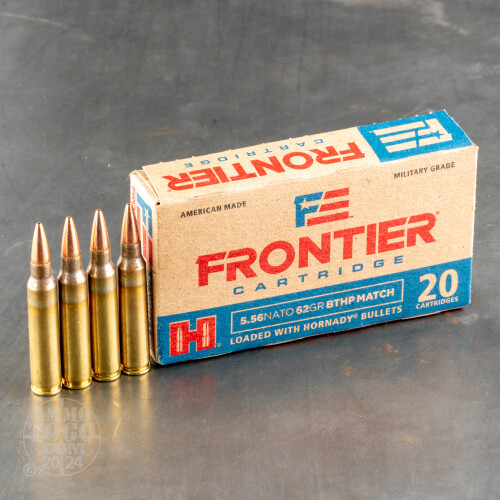 5.56x45mm Hollow-Point Boat Tail (HP-BT) Ammo for Sale by Hornady - 20 ...