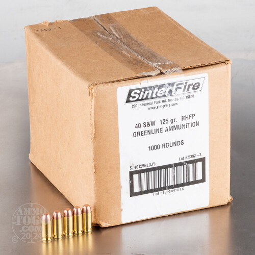 Bulk SinterFire 40 Smith & Wesson Ammo for Sale - 1000 Rounds