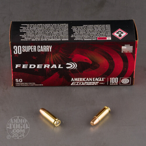 Cheap 30 Super Carry ammo - Bulk Federal Full Metal Jacket (FMJ) 1000 ...