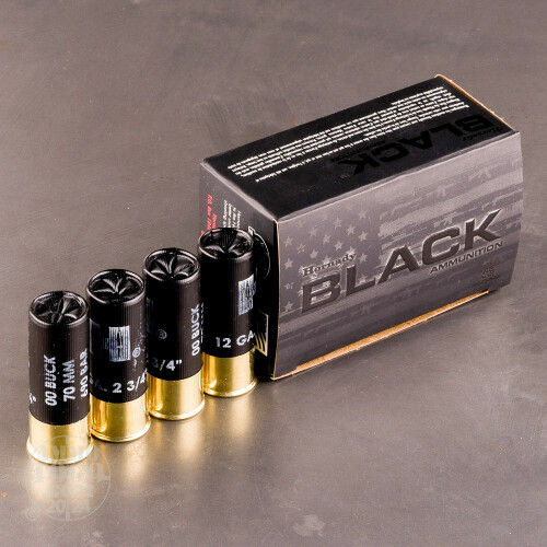 12 Gauge Ammo - 100 Rounds of #00 Buck by Hornady
