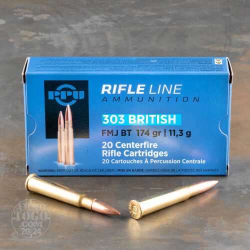 303 British Ammunition for Sale. Prvi Partizan 174 grain Full Metal ...