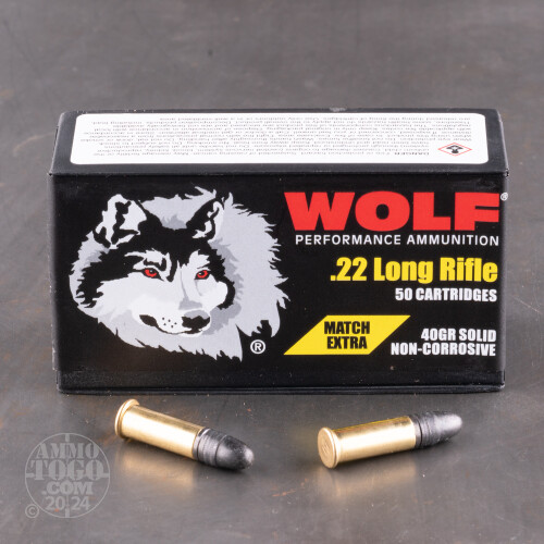 22 Long Rifle (LR) Ammo - 100 Rounds of 40 Grain Lead Round Nose (LRN ...