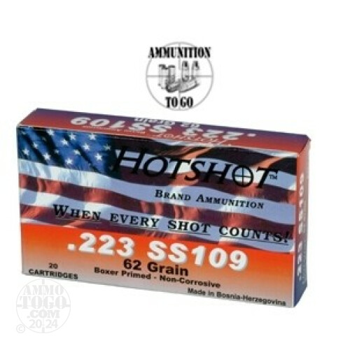 223 Remington Full Metal Jacket (FMJ) Ammo for Sale by Hotshot ...