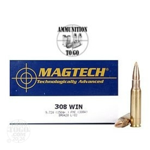 Cheap 308 Winchester (7.62X51) ammo - Bulk Magtech Full Metal Jacket ...