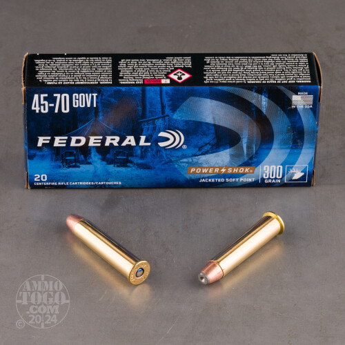 45-70 Government Soft-Point (SP) Ammo for Sale by Federal - 200 Rounds