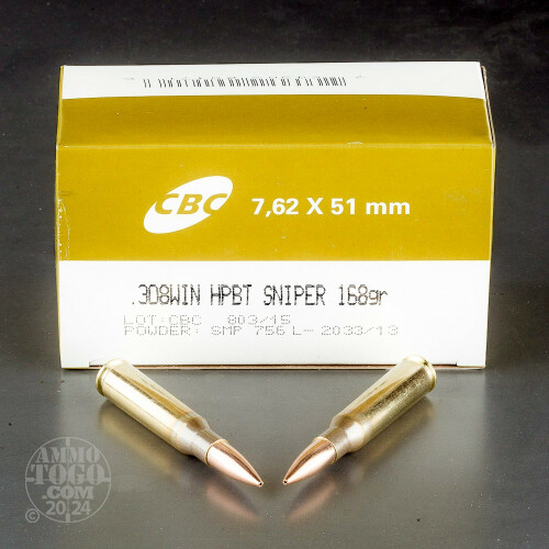 308 Winchester (7.62X51) Hollow-Point Boat Tail (HP-BT) Ammo for Sale ...
