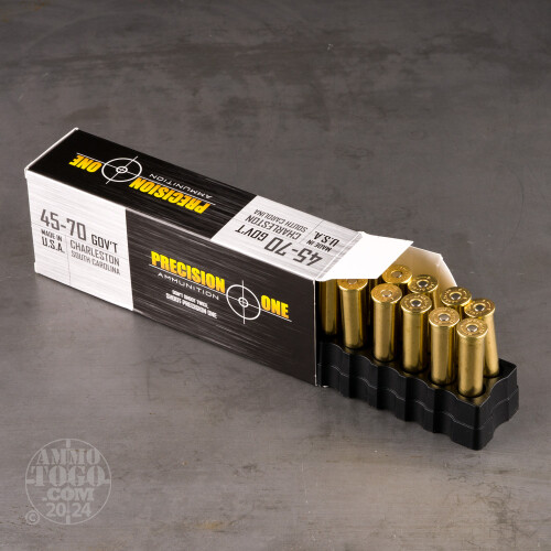 45-70 Government Ammo - 20 Rounds of 350 Grain Full Metal Jacket Flat ...