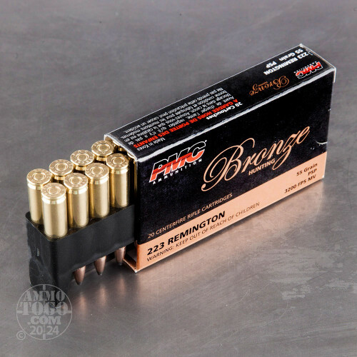 223 Remington Ammunition for Sale. PMC 55 Grain Pointed Soft-Point (PSP ...