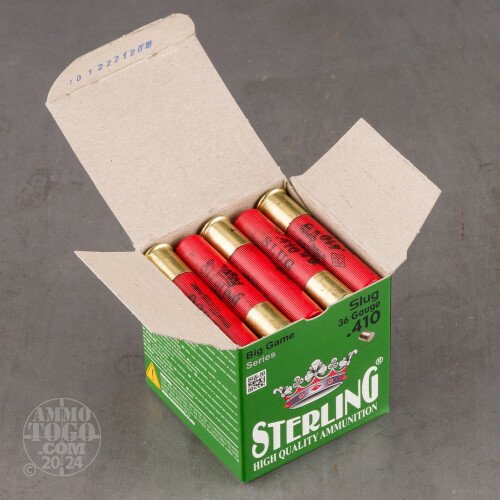 410 Gauge Ammo - 25 Rounds of 1/4 oz. Rifled Slug by Sterling
