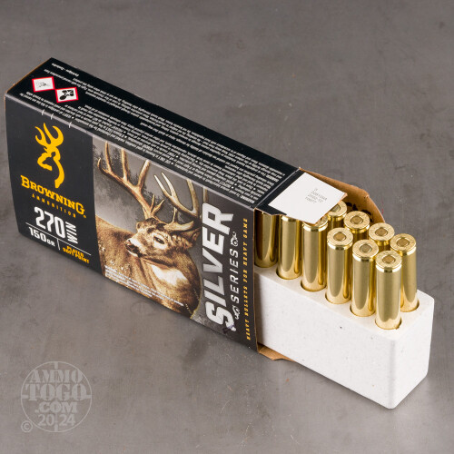 270 Winchester Ammo - 20 Rounds of 150 Grain Soft-Point (SP) by Browning
