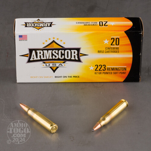 Cheap 223 Remington ammo - Bulk Armscor Bonded Soft Point 1000 Round Packs