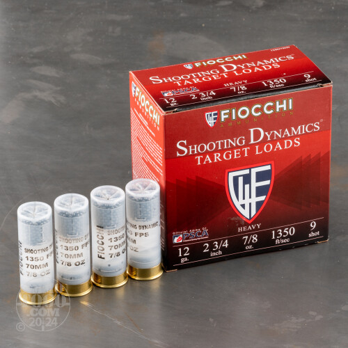 12 Gauge #9 Shot Ammo for Sale by Fiocchi - 25 Rounds