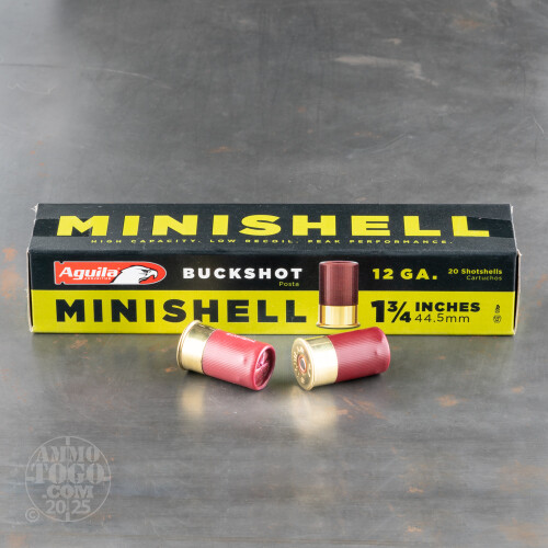 12 Gauge Ammo - 100 Rounds of 5/8 oz. #1-4 Buck Mix by Aguila