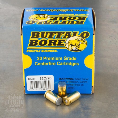 45 Auto Rim Lead Wadcutter Ammo for Sale by Buffalo Bore - 20 Rounds