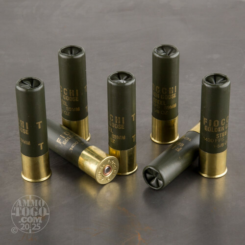 12 Gauge Ammo - 25 Rounds of 1-5/8 oz. T Shot by Fiocchi