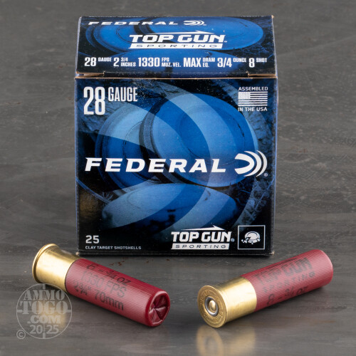28 Gauge #8 Shot Ammo for Sale by Federal - 25 Rounds