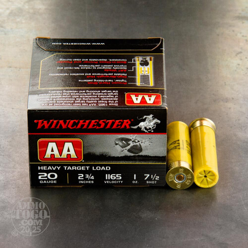 20 Gauge Ammo - 250 Rounds of 1 oz. #7-1/2 Shot by Winchester