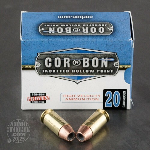 45 ACP (Auto) Ammo - 20 Rounds of 165 Grain Jacketed Hollow-Point (JHP ...