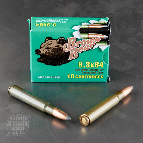 9.3x64 Soft-Point (SP) Ammo for Sale by Brown Bear - 10 Rounds