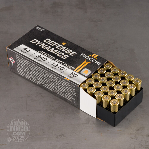 44 Magnum Ammunition for Sale. Fiocchi 240 Grain Jacketed Soft-Point ...
