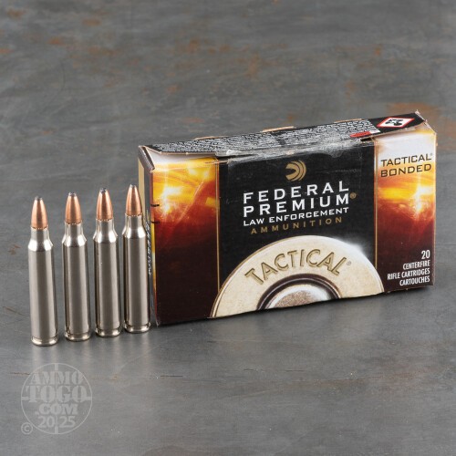223 Remington Ammo - 20 Rounds of 55 Grain Soft-Point (SP) by Federal