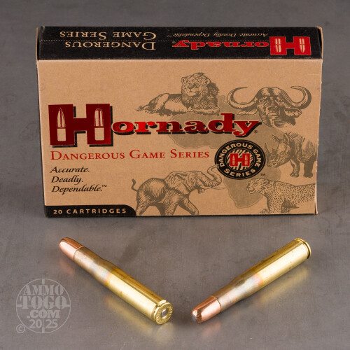 404 Jeffery Ammunition for Sale. Hornady 400 Grain DGX - 20 Rounds