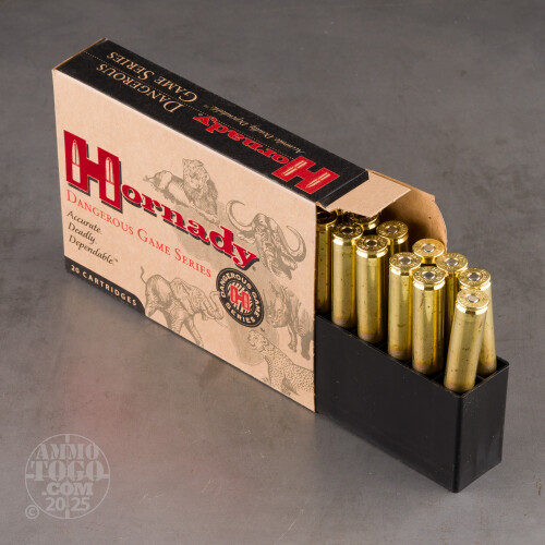 404 Jeffery Ammunition for Sale. Hornady 400 Grain DGX - 20 Rounds