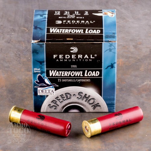 12 Gauge Ammo - 25 Rounds of 1-3/8 oz. #3 Shot by Federal