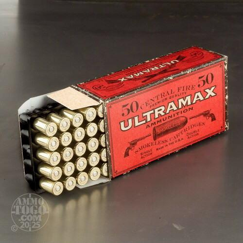 45 Long Colt Ammunition for Sale. Ultramax 250 Grain Lead Round Nose ...