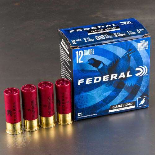 12 Gauge Ammo - 250 Rounds of 1-1/4 oz. #6 Shot by Federal