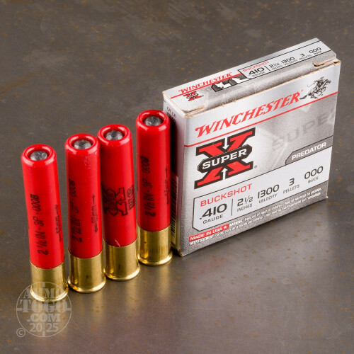 410 Gauge Ammo - 5 Rounds of #000 Buck by Winchester