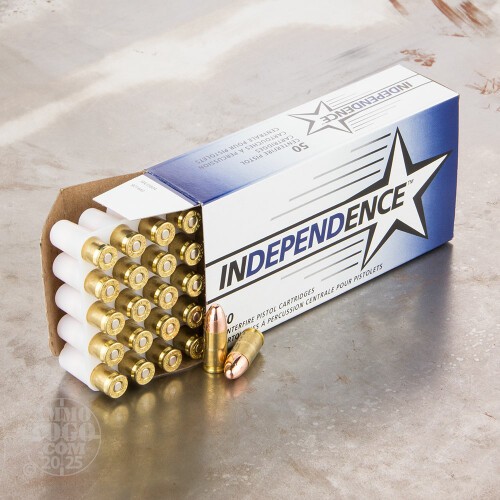 Cheap 9mm Luger (9x19) ammo - Bulk Independence Full Metal Jacket (FMJ) 500 Round Packs