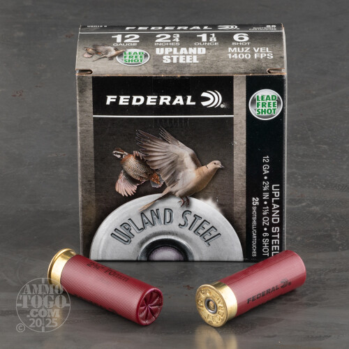 12 Gauge #6 Shot Ammo for Sale by Federal - 25 Rounds
