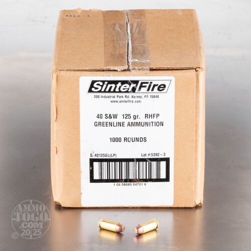 Bulk SinterFire 40 Smith & Wesson Ammo for Sale - 1000 Rounds