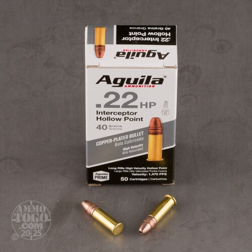 Cheap 22 Long Rifle (LR) ammo - Bulk Aguila Hollow Point 500 Round Packs