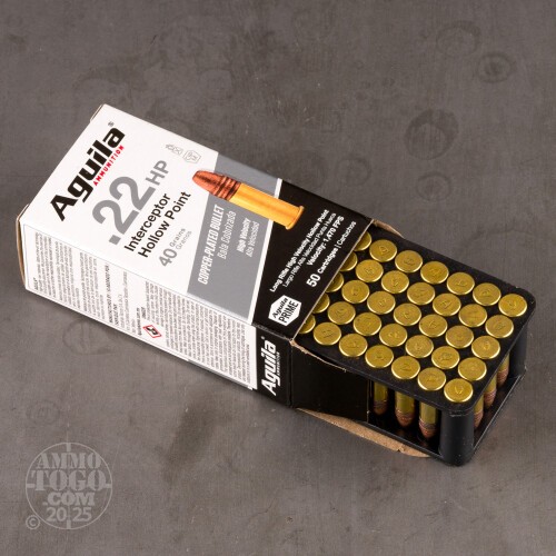 Cheap 22 Long Rifle (LR) ammo - Bulk Aguila Hollow Point 500 Round Packs
