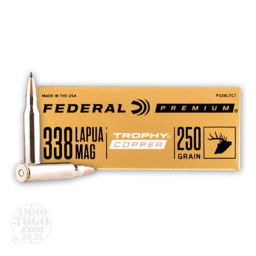 338 Lapua Magnum Polymer Tipped Ammo for Sale by Federal - 20 Rounds