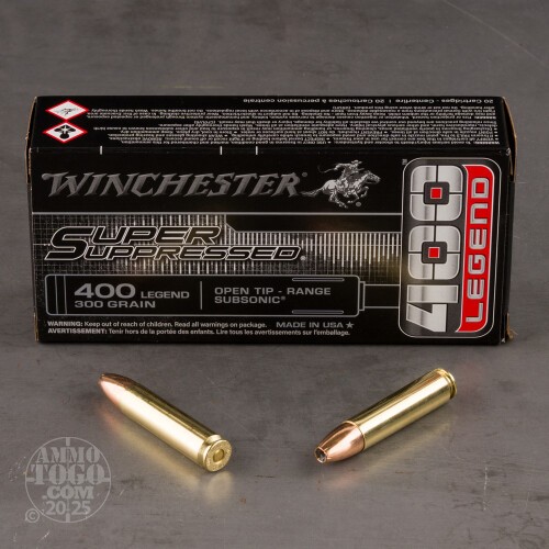 400 Legend Ammunition for Sale. Winchester 300 Grain Open Tip - 20 Rounds