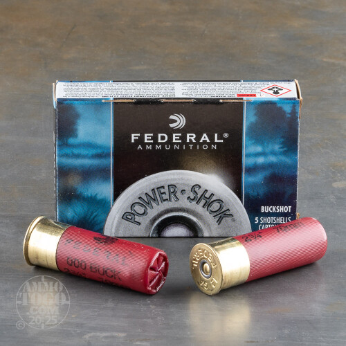 12 Gauge Ammunition for Sale. Federal 1-1/4 oz. #000 Buck - 250 Rounds