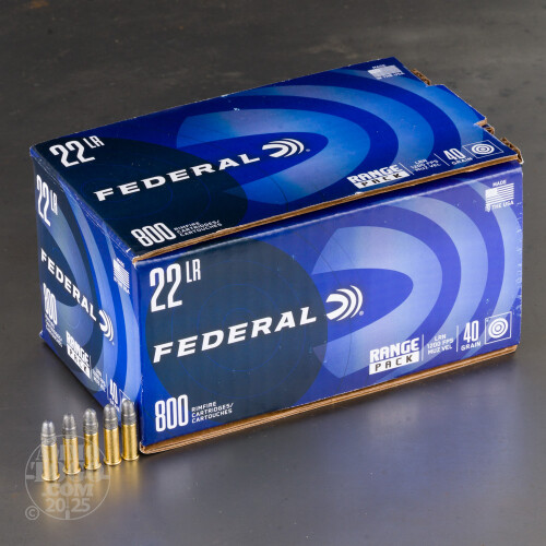 Bulk Federal 22 Long Rifle (LR) Ammo for Sale - 800 Rounds