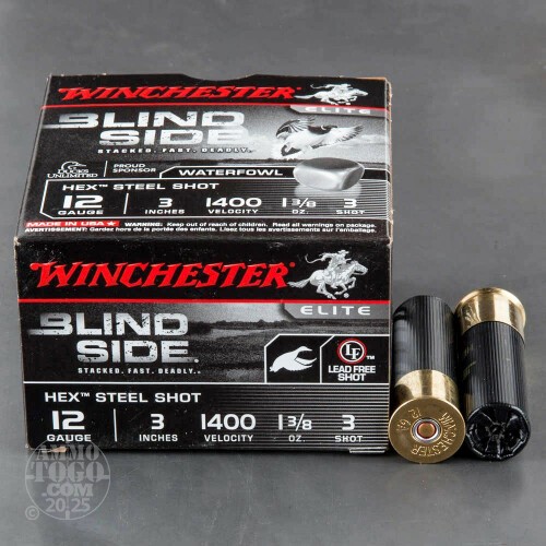 12 Gauge #3 Shot Ammo for Sale by Winchester - 250 Rounds