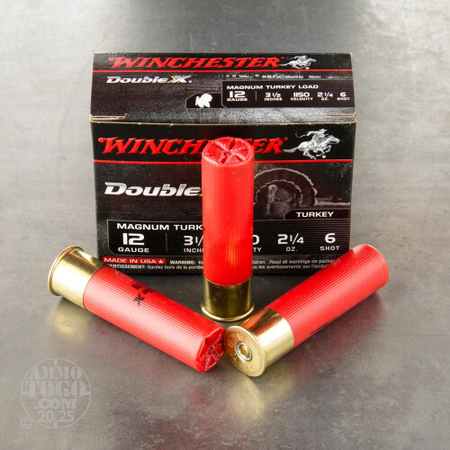 12 Gauge Ammo - 10 Rounds of 2-1/4 oz. #6 Shot by Winchester