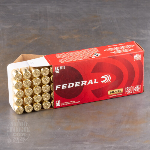 Bulk Federal 45 ACP (Auto) Ammo for Sale - 1000 Rounds
