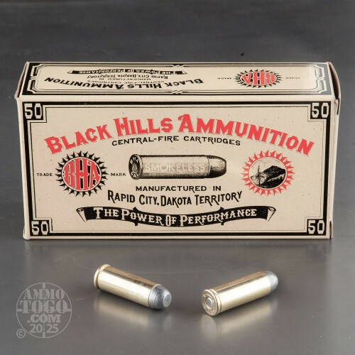 45 Long Colt Ammo - 50 Rounds of 250 Grain Round Nose by Black Hills ...