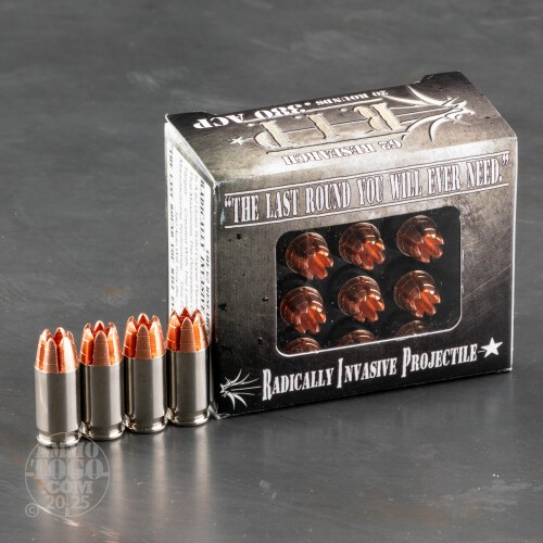 380 Auto (ACP) Ammo - 20 Rounds of 62 Grain Pre-Fragmented by G2 Research
