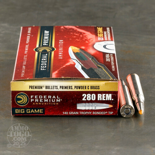 280 Remington Ammunition for Sale. Federal 140 Grain Polymer Tipped ...