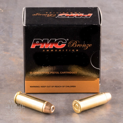 44 Magnum Ammo - 50 Rounds of 240 Grain Truncated Cone Soft Point by PMC