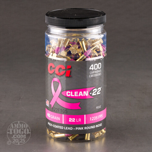 22 Long Rifle (LR) Ammunition for Sale. CCI 40 Grain Lead Round Nose ...
