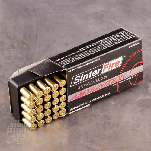 38 Special Ammo - 50 Rounds of 110 Grain Frangible by SinterFire